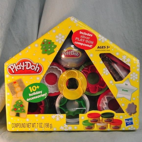 Hasbro | Toys | Nib Playdoh Holiday Set With Silver 5 Pieces 97 ...